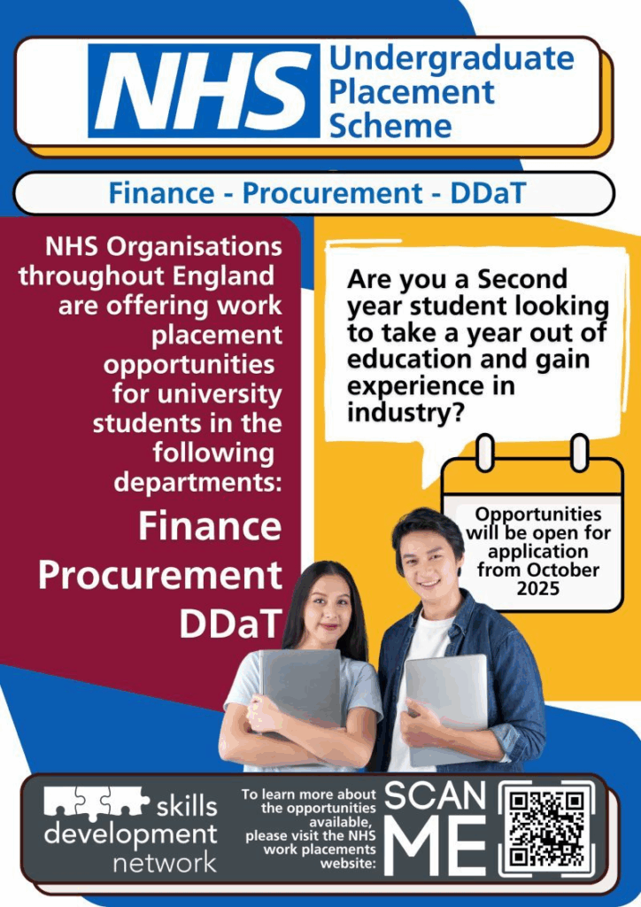 Undergraduate Placements in Finance, Procurement and Digital – One NHS